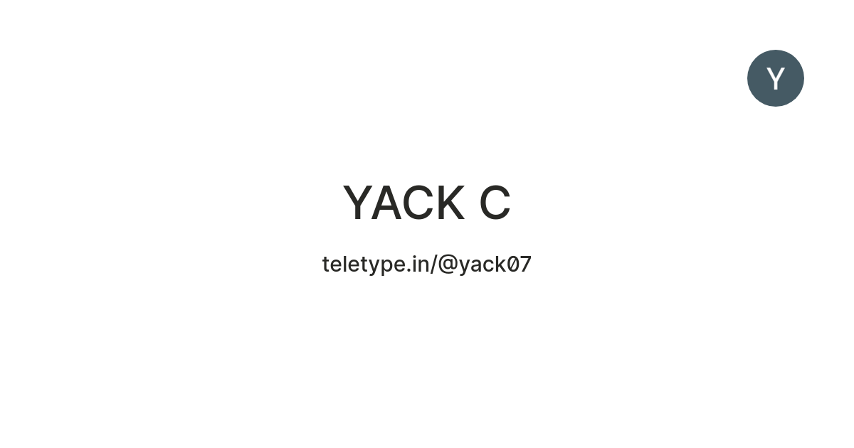 Yack C — Teletype